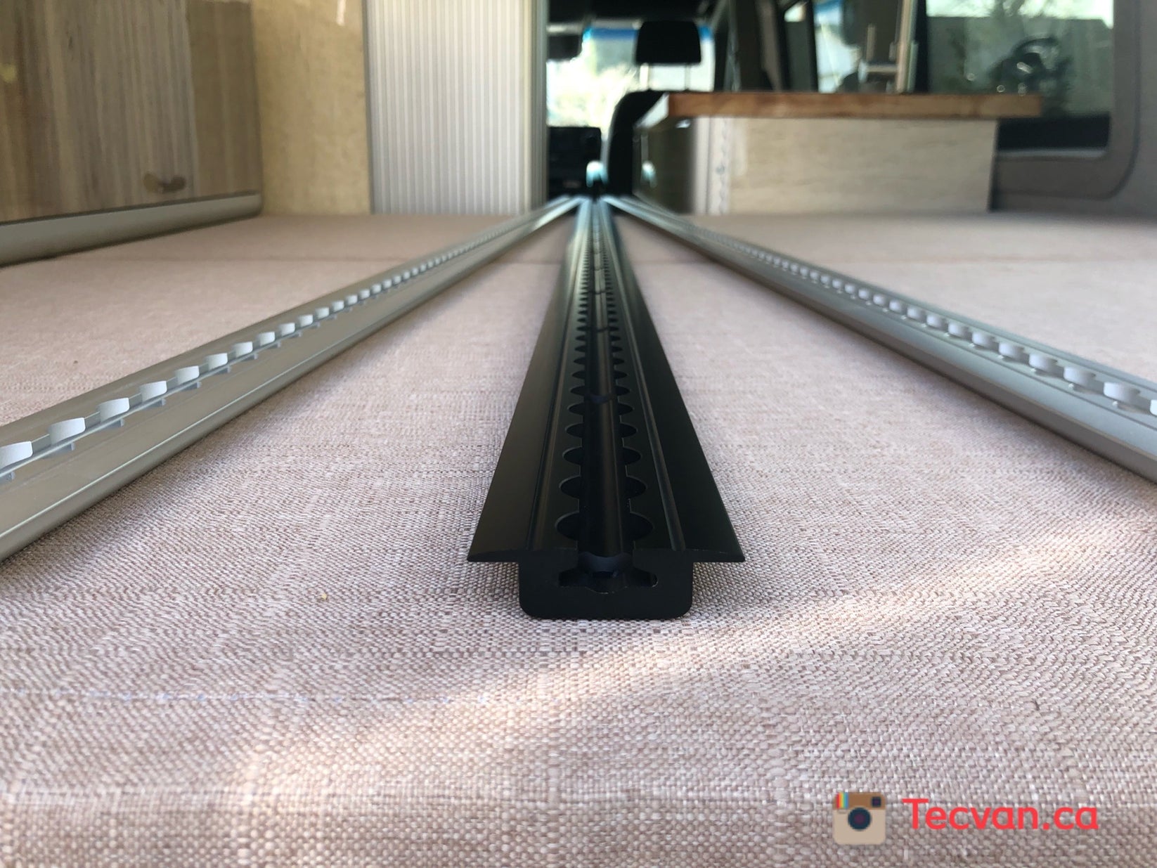 Flanged L Track -Anodized Matte Black